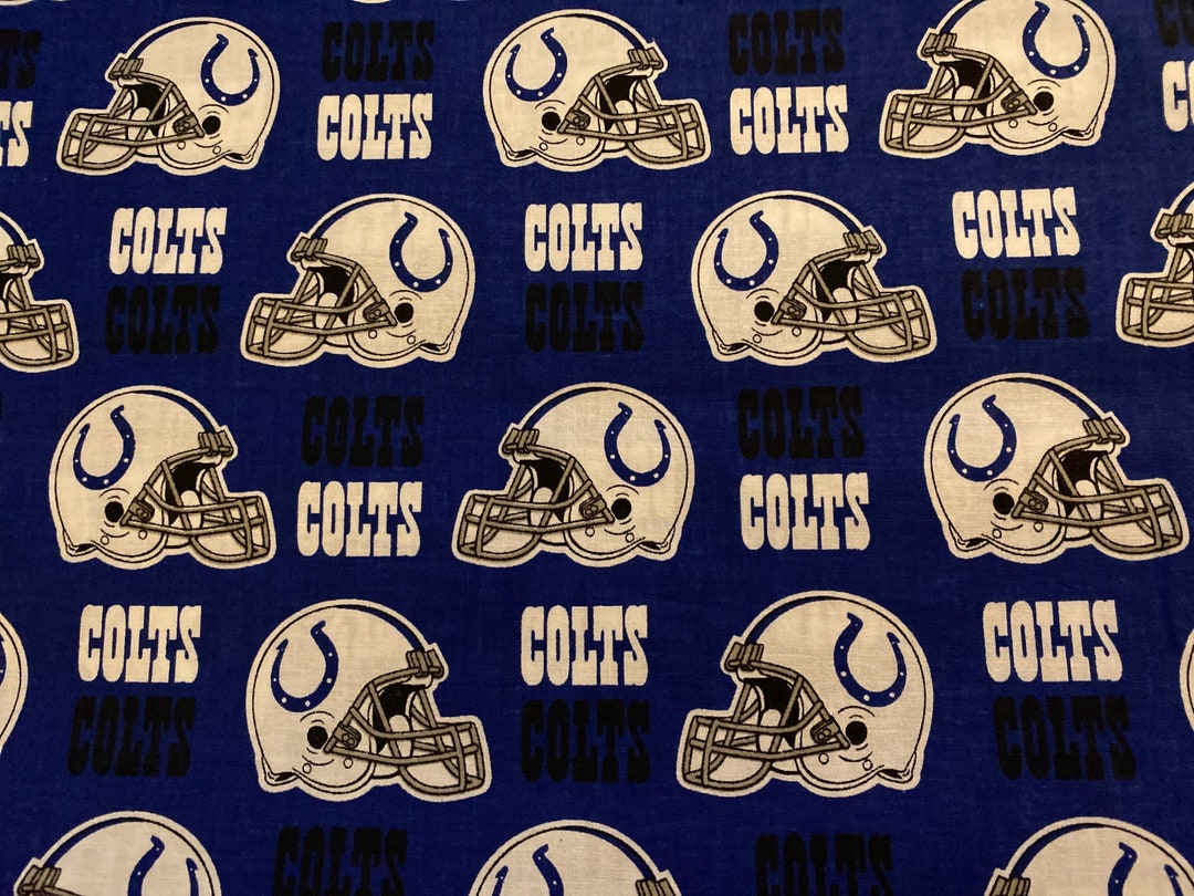 Indianapolis Colts Cotton Fabric Fat Quarter - Etsy