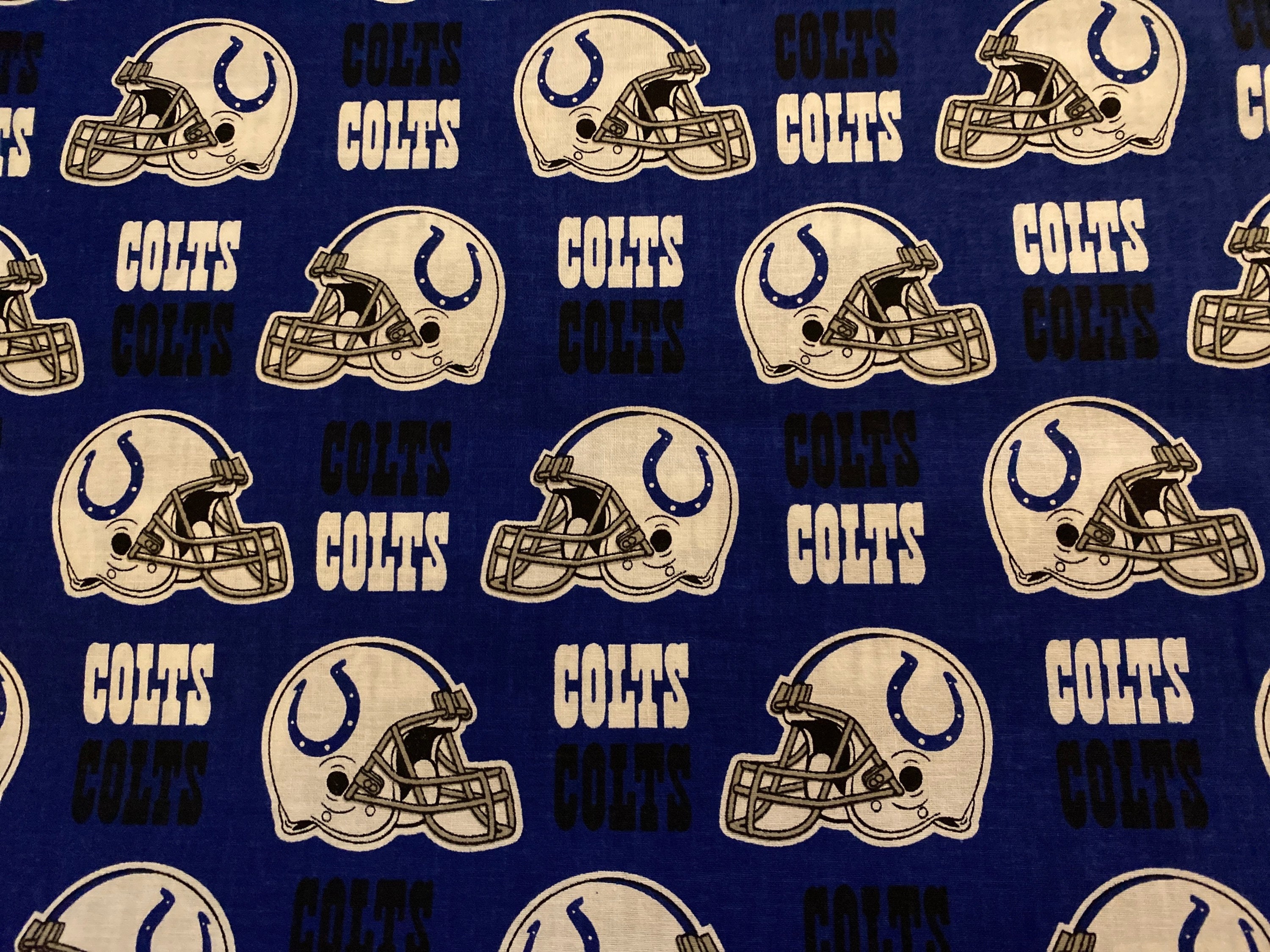 Indianapolis Colts Cotton fabric fat quarter | Etsy