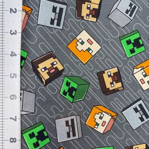 Minecraft Cotton Fabric 18” X 21” Fat Quarter - Etsy