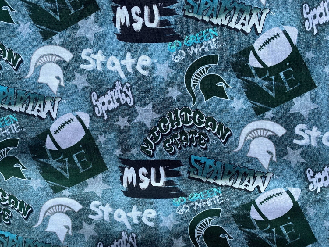Michigan State | Cotton Fabric 18 X 21 Fat Quarter | Spartans - Etsy
