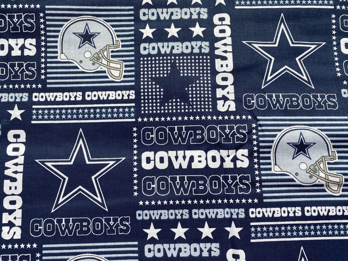 Dallas Cowboys Cotton Fabric 18” X 21” Fat Quarter - Etsy
