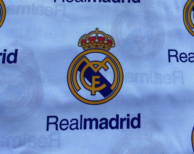 Realmadrid Cotton Fabric Fat Quarter Real Madrid Football Club - Etsy