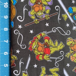 Teenage Mutant Ninja Turtles Cotton Fabric Fat Quarter TMNT - Etsy