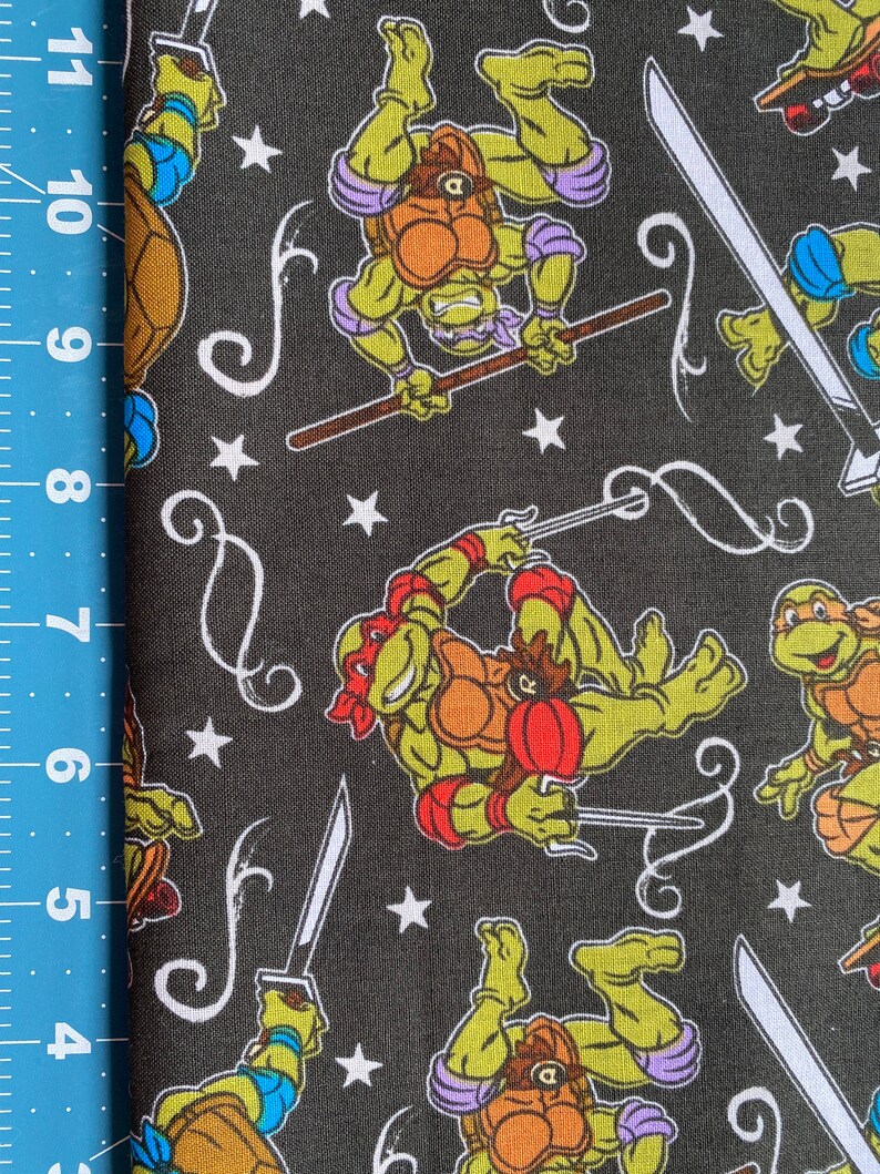 Teenage Mutant Ninja Turtles Cotton Fabric Fat Quarter TMNT - Etsy