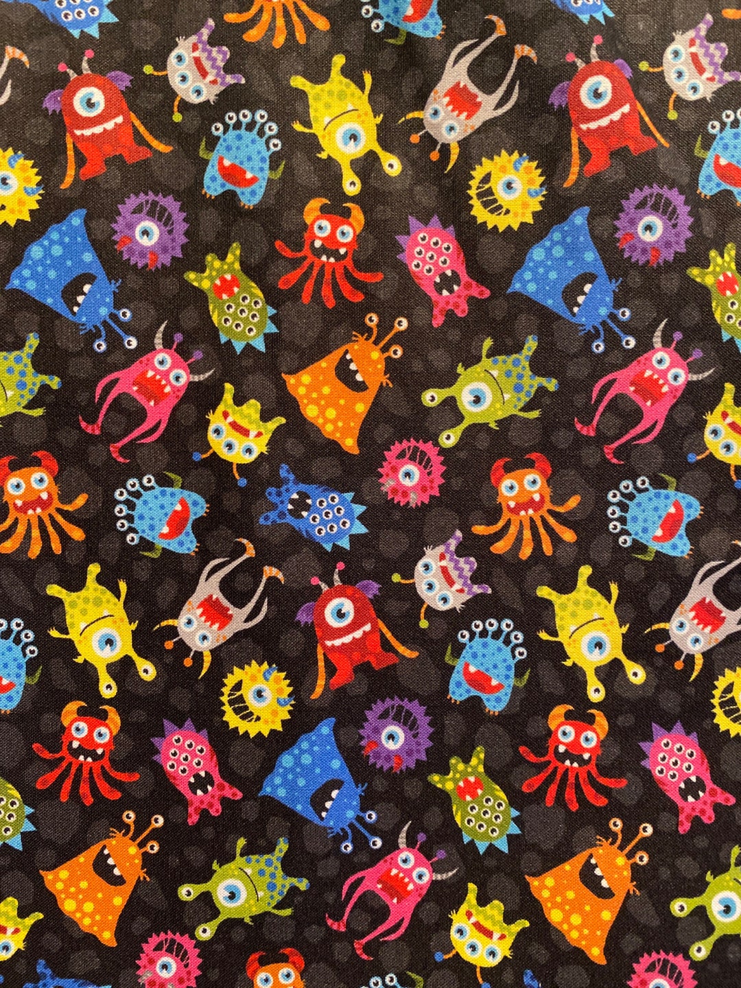 Monsters Cotton Fabric 18 X 21 Fat Quarter - Etsy