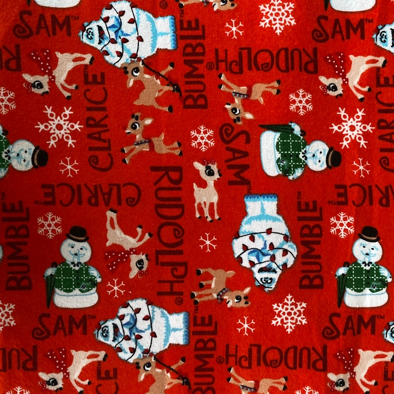 Rudolph Fabric - Etsy