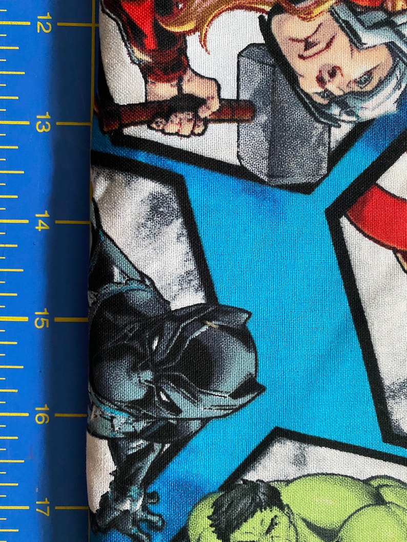 Marvel Avengers Cotton fabric 18 x 21 fat quarter | Etsy