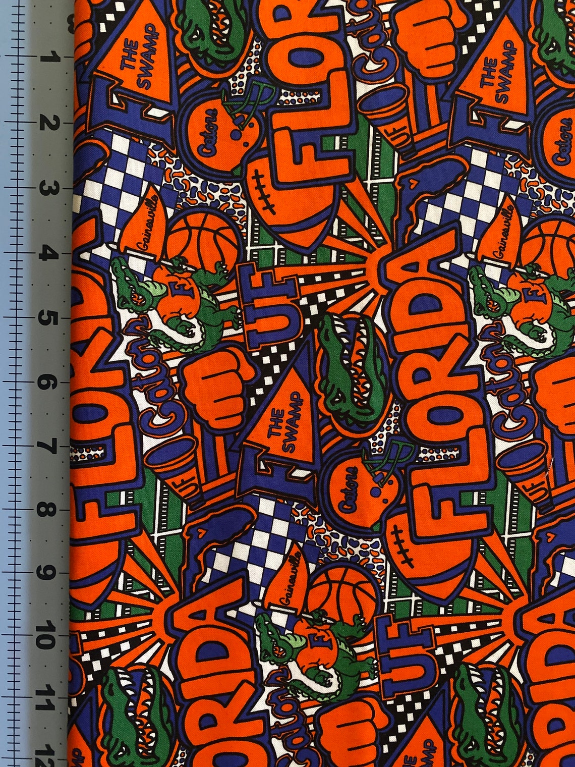 University of Florida 100% Cotton Fabric 18 X 21 Fat Quarter | Etsy