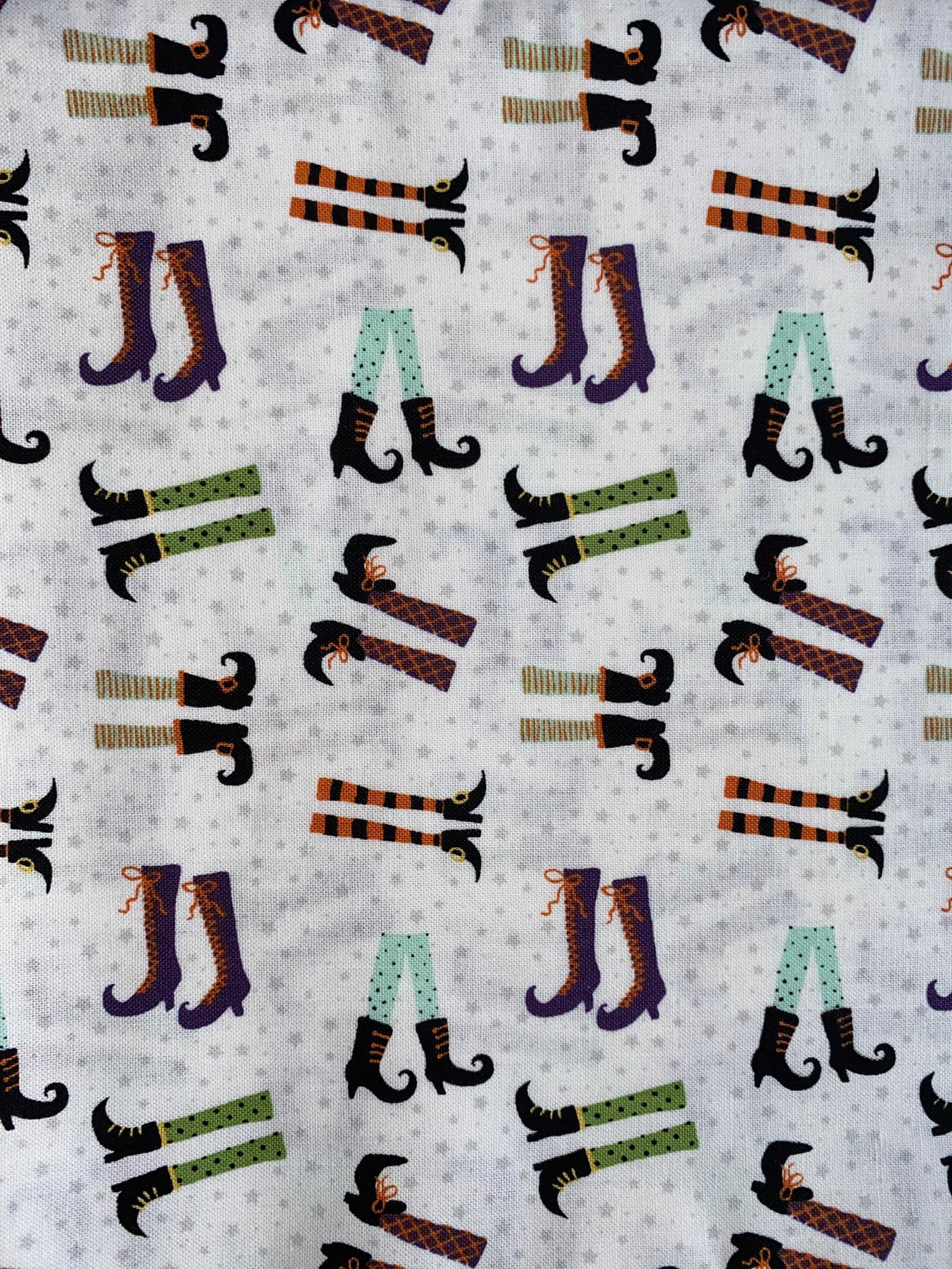 Hocus Pocus Witches Legs Cotton fabric 18 x 21 fat quarter | Etsy