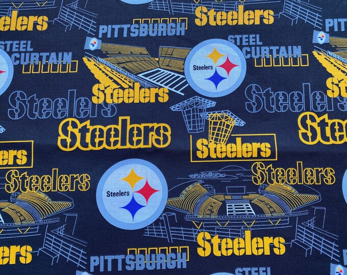 Pittsburgh Steelers Cotton Fabric 18” X 21” Fat Quarter - Etsy