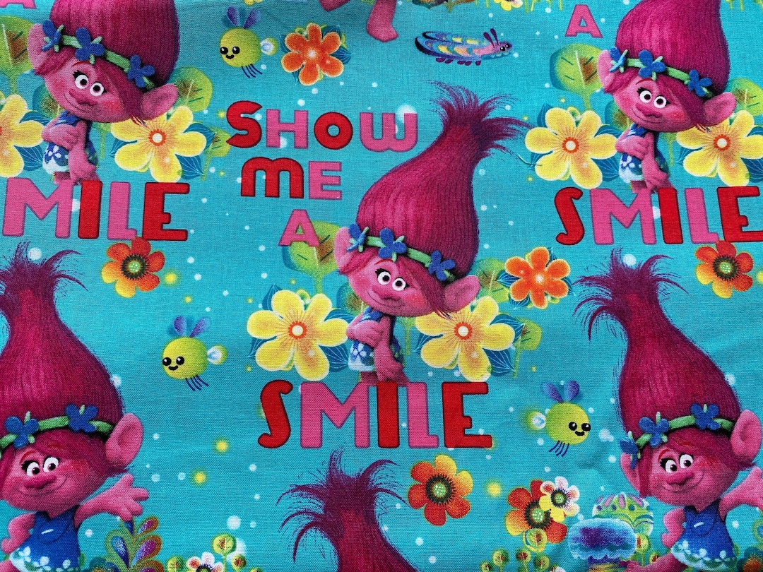 Trolls Cotton Fabric 18” X 21” Fat Quarter - Etsy