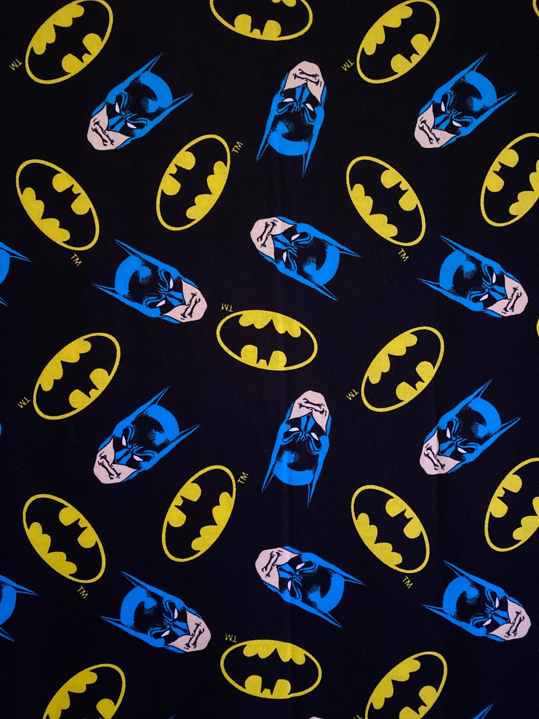 Batman Cotton Fabric 18” X 21” Fat Quarter - Etsy