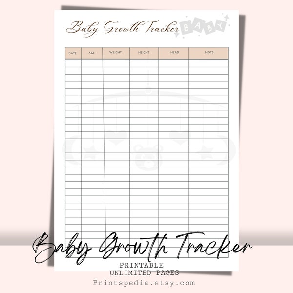 Paper Growth Chart - Etsy