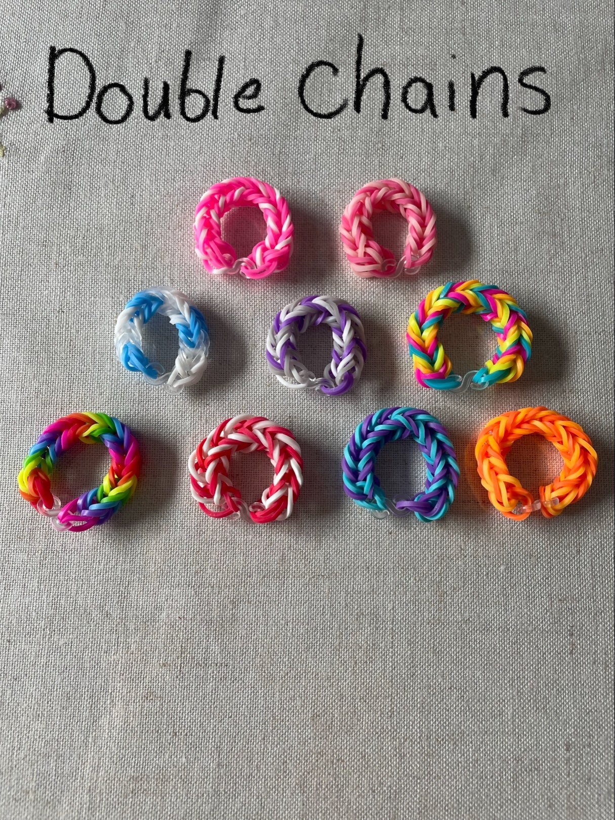 Rings-rainbow Loom - Etsy