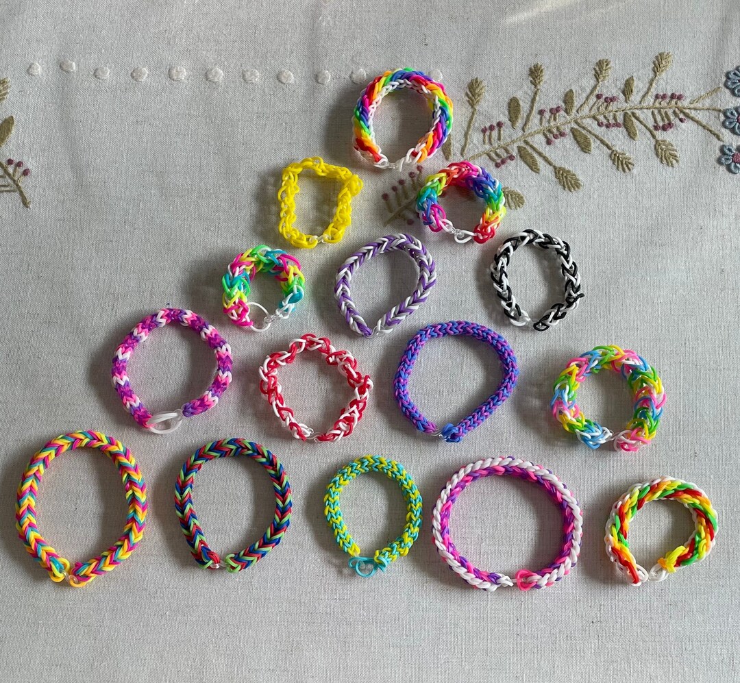 Bracelets-rainbow Loom - Etsy