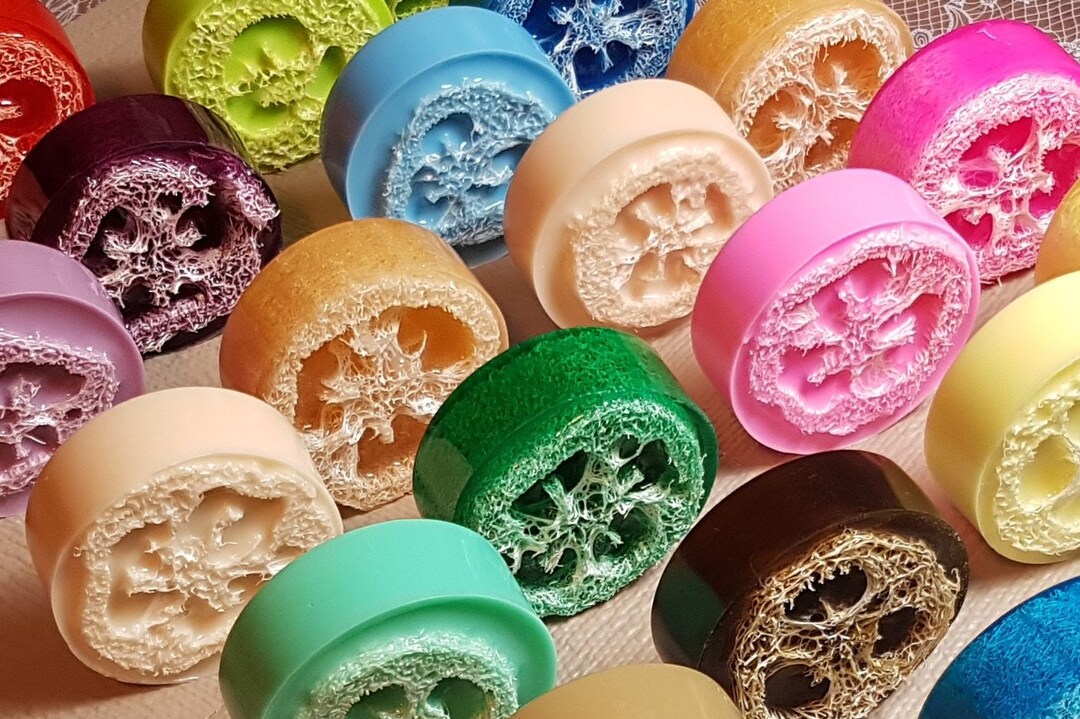 Loofah Soap Luffa Soap Exfoliating Goats Milk Loofah Soap Handcrafted ...