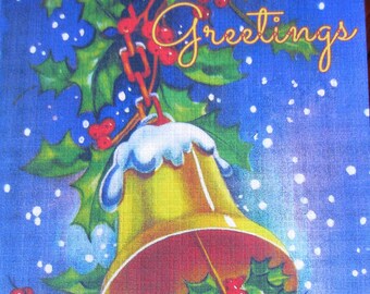 Golden Bell Card - Etsy