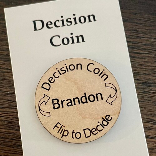 Personalized Decision Coin Anniversary Gift Decision Flip - Etsy