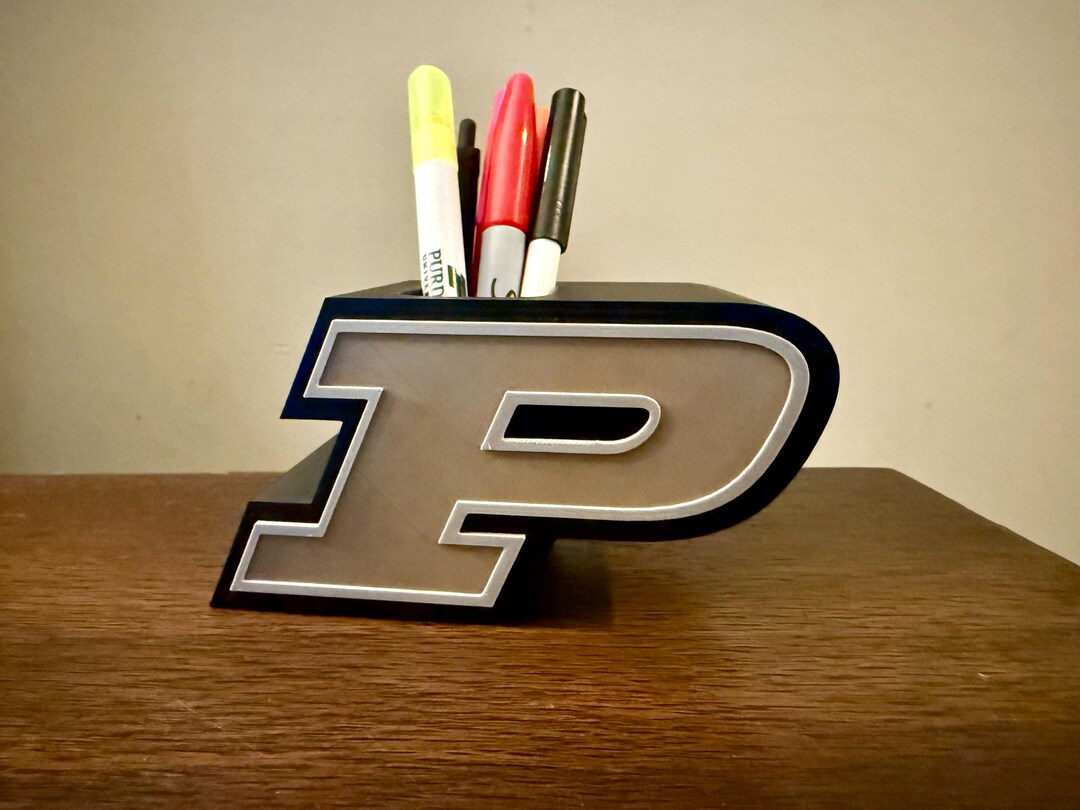 Purdue University Pencil Holder – 3D Printed Desk Organizer - Etsy