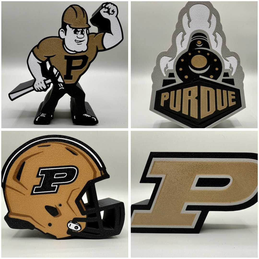 Purdue University 3D Printed Decor: Officially Licensed Boilermaker ...