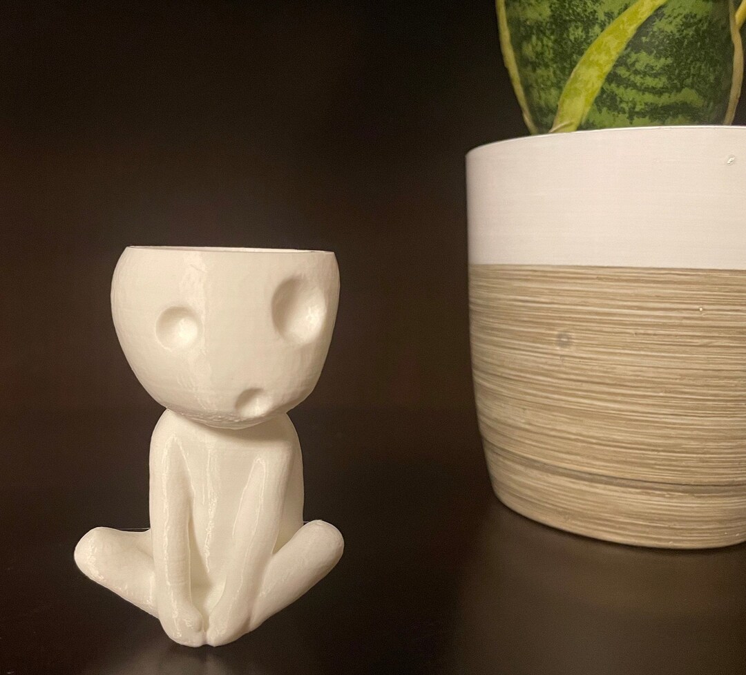 Kodama Planter Pot: Japanese Tree Spirit Decor (3D Printed) - Etsy