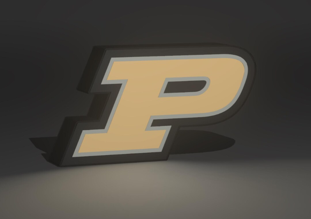 Purdue University "p" Logo LED Lightbox – USB Powered | Boilermaker ...