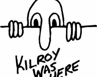 Kilroy Was Here WWII WW2 Graffiti Vinyl Decal Sticker Made in USA - Etsy