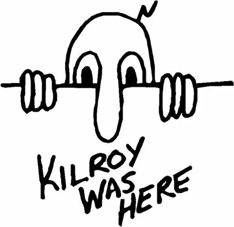 Kilroy Was Here Decal: WWII Graffiti Art, Waterproof Vinyl Sticker - Etsy