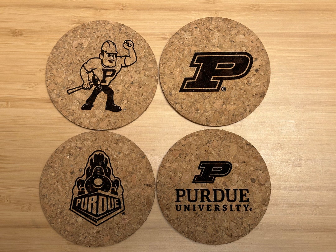 Purdue University Cork Coasters | Officially Licensed | Boiler Up ...