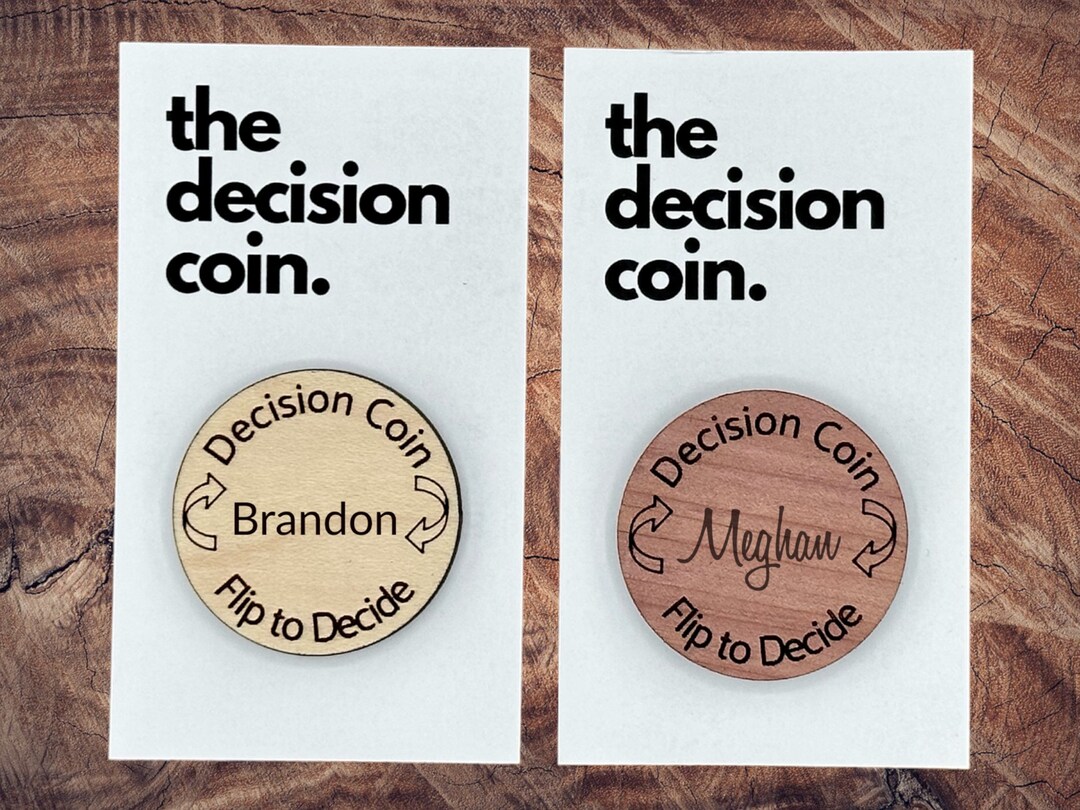 Personalized Decision Coin - Solve Disagreements With a Flip! | Unique ...