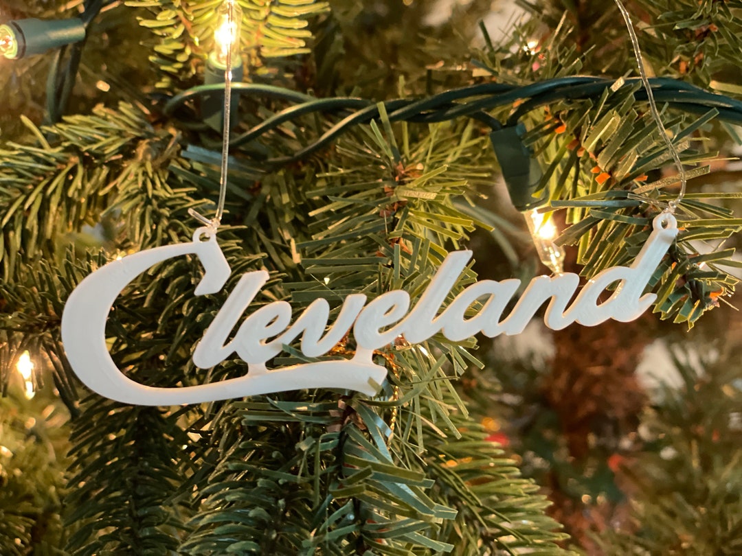 Cleveland Script Sign Ornament - Digital SVG STL Download - Etsy