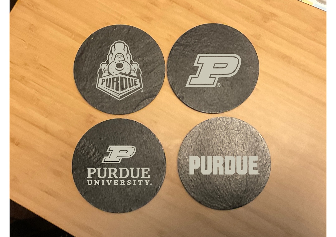 Purdue University Slate Coasters | Officially Licensed | Elegant Home ...