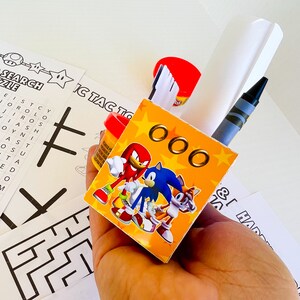Sonic & Mario Bros. Play-doh Activity Box / Sonic Coloring Box / Play ...