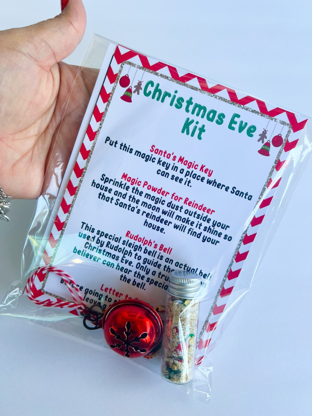 Kids Christmas Eve Kit /santa Claus/christmas Favors/christmas Eve ...