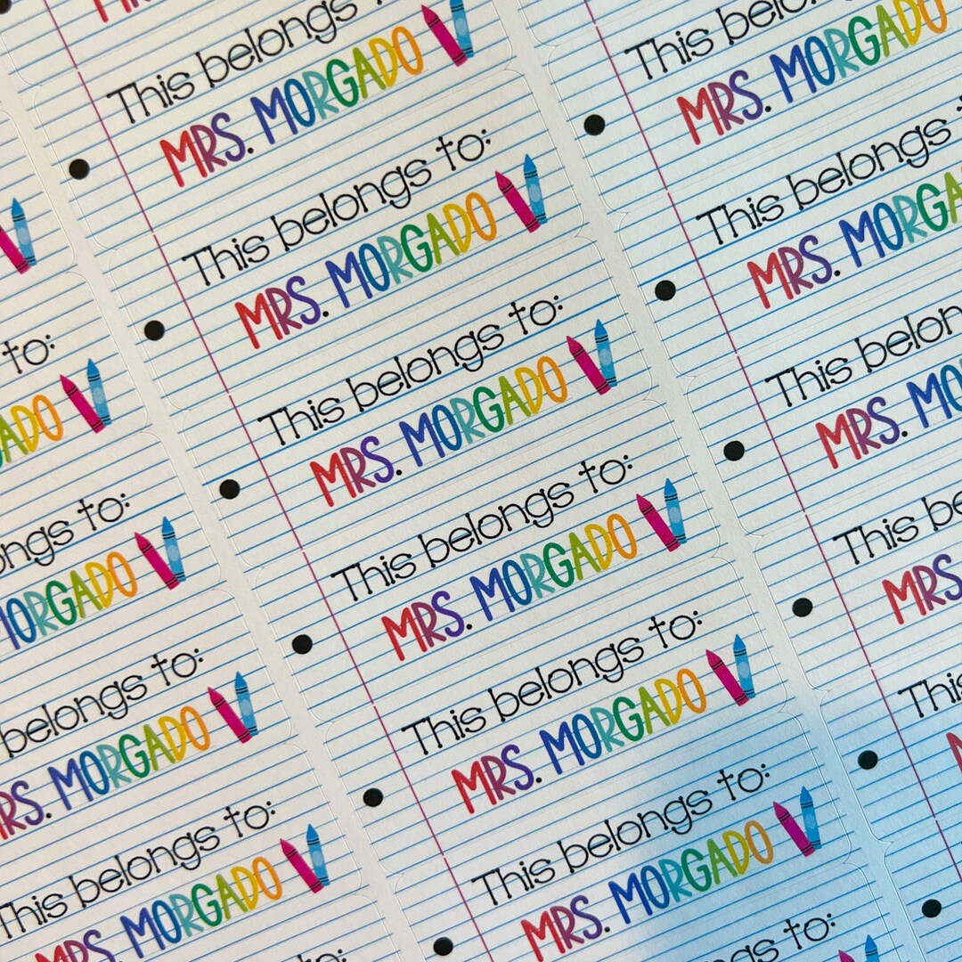 Teacher Labels | Teacher Supplies Labels | Teacher Gifts |personalized ...
