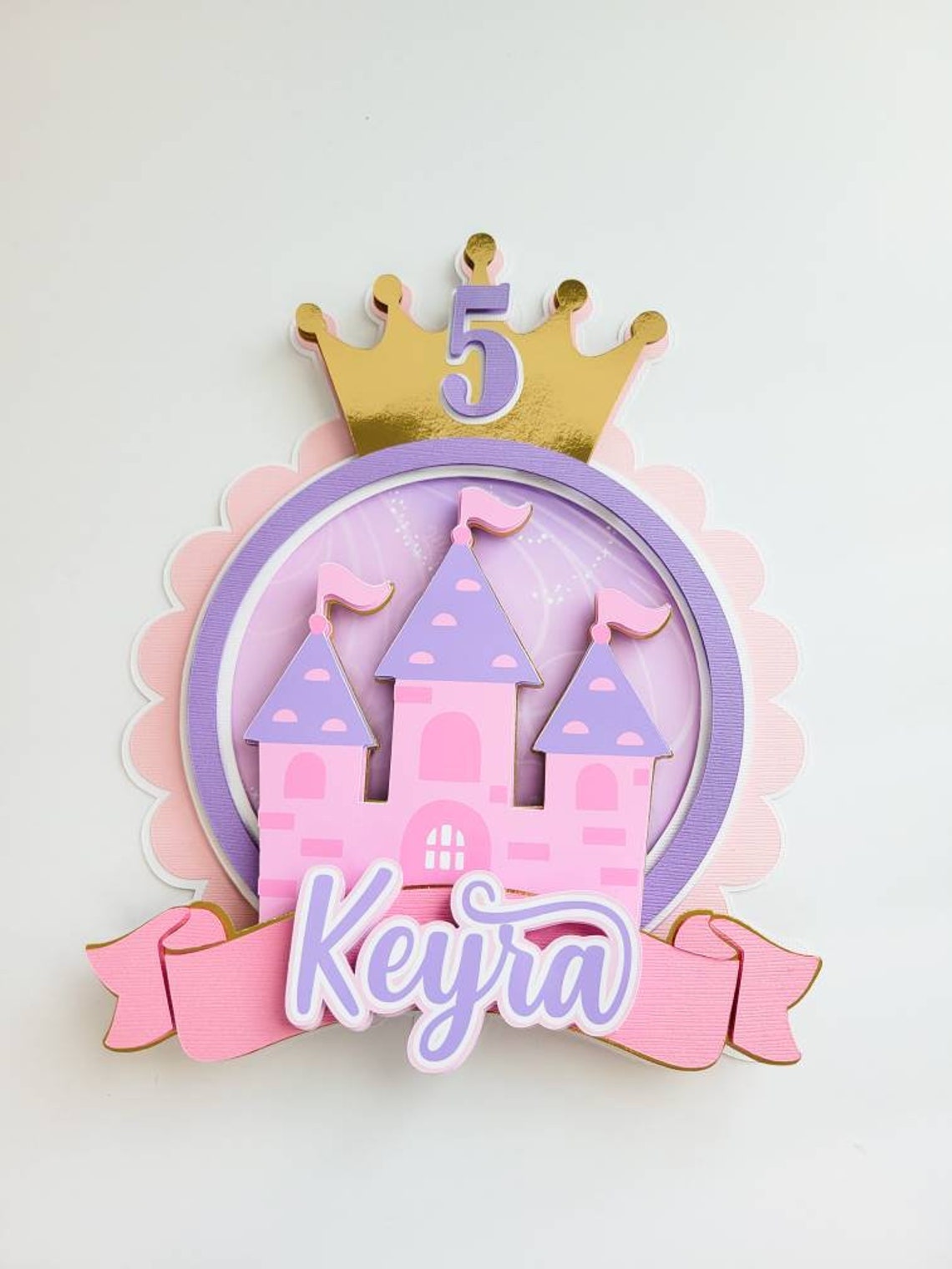 Birthday Personalized Princess Theme Cake Topper Princess | Etsy