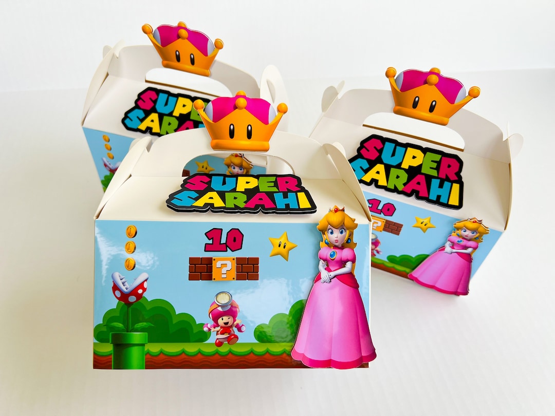 Princess Peach Personalized Favor Boxes-party Favors-princess Peach ...