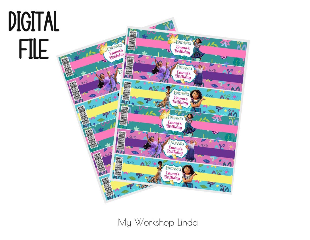 Mirabel Encanto Water Label / Encant Personalized Label / Encanto Party ...