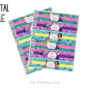 Mirabel Encanto Water Label / Encant Personalized Label / Encanto Party ...