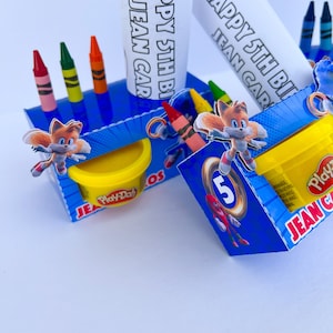 Sonic Play-doh Activity Box / Sonic Coloring Box / Play-doh Box/sonic ...
