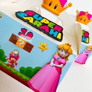 Princess Peach Personalized Favor Boxes-party Favors-princess Peach ...