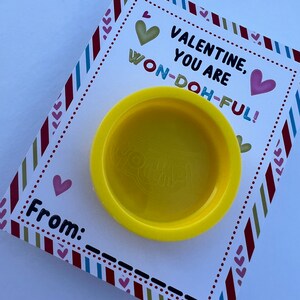Printable Play-doh Valentine's Gift Card, Class Gifts, Small Gift, DIY ...
