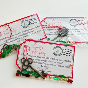 Santa's Magic Key/christmas Magic/santa Claus/christmas Favors/llave ...