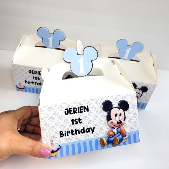 Mickey Mouse 1st Birthday Favor Boxes