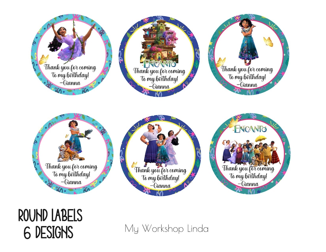 Mirabel Encanto Labels / Encanto Personalized Label / Encanto Party ...