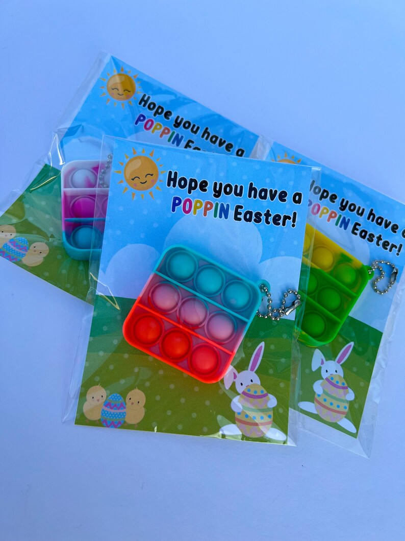 Easter Pop It Favors/easter Classroom Gift/kids Easter Favors/easter ...