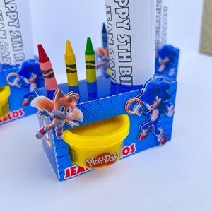 Sonic Play-doh Activity Box / Sonic Coloring Box / Play-doh Box/sonic ...
