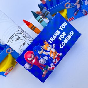 Sonic Play-doh Activity Box / Sonic Coloring Box / Play-doh Box/sonic ...