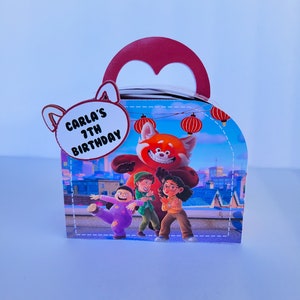 Personalized Turning Red Candy Box/turning Red Birthday/turning Red ...