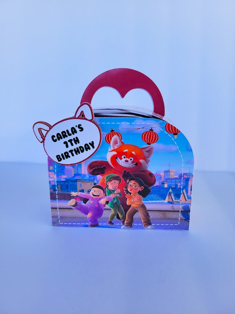 Personalized Turning Red Candy Box/turning Red - Etsy
